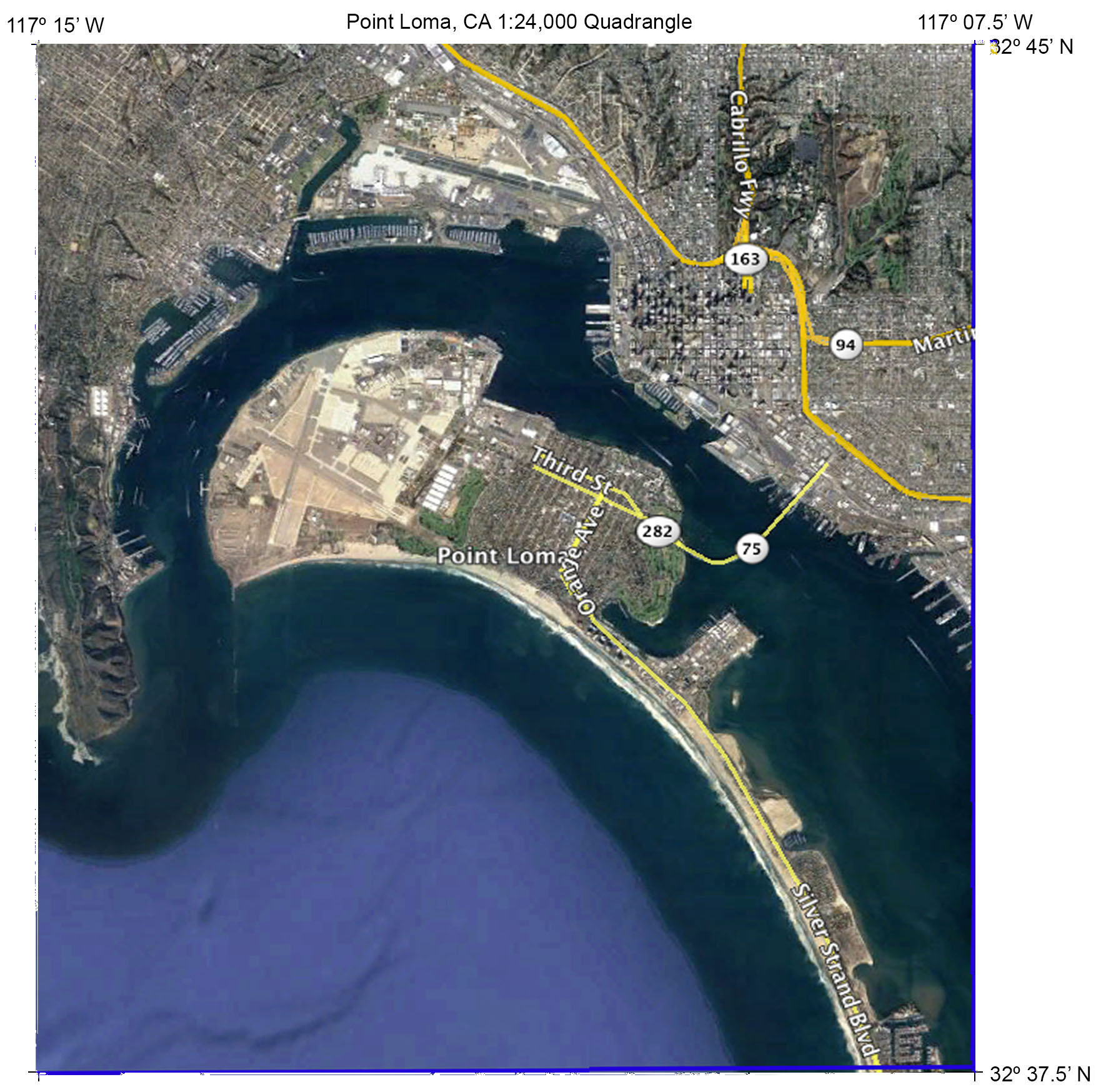 National City Quadrangle, San Diego County, California, 7.5 minute